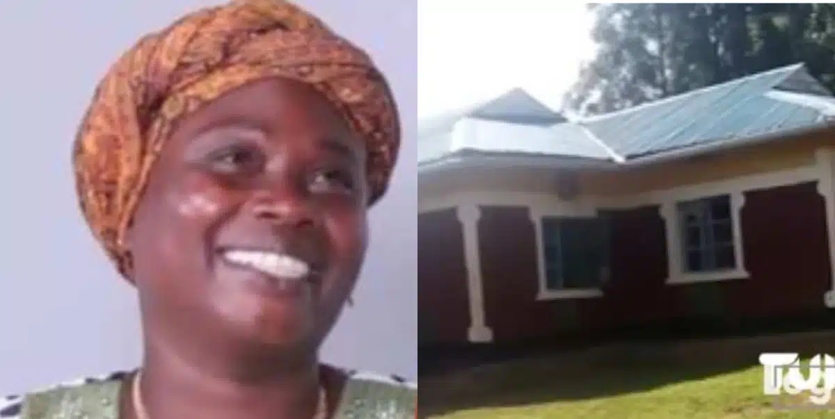 Woman who works as house help in Iraq celebrates as she builds mansion ...