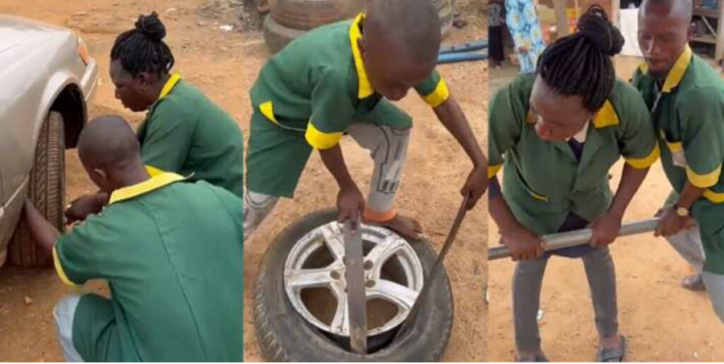 Meet the family where father, mother, and son are vulcanizers (Video)