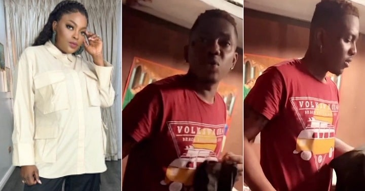 Funke Akindele angrily confronts Timini Egbusun on movie set Funke Akindele angrily confronts Timini Egbusun on movie set