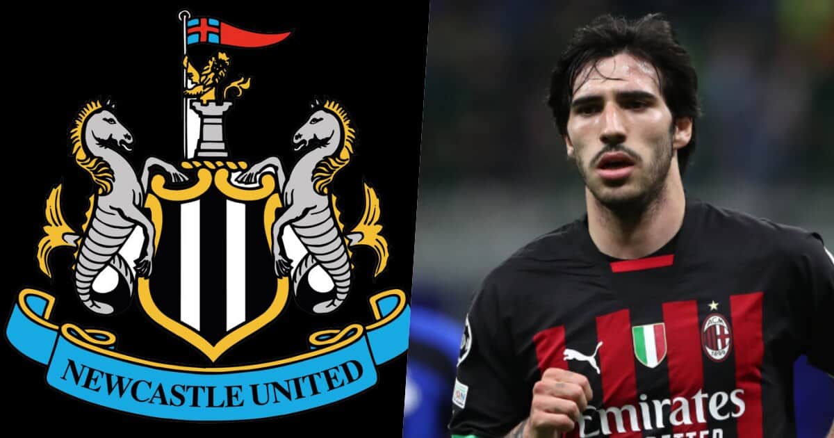 EPL: Newcastle confirm signing of Sandro Tonali from AC Milan