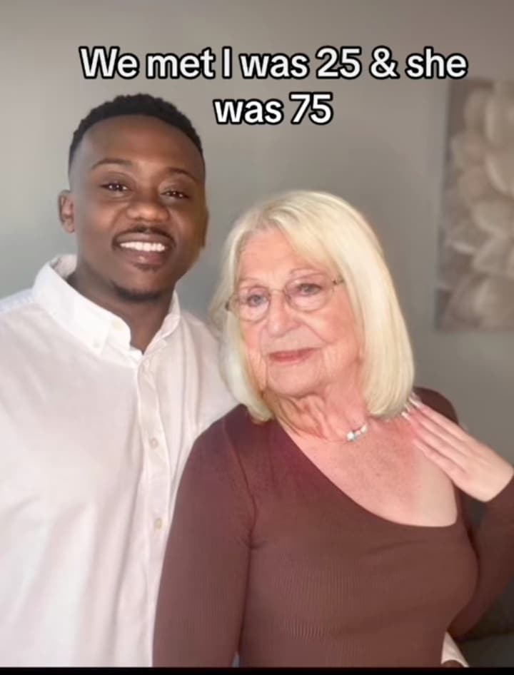 25-year-old man falls in love and marries 75-year-old woman 25-year-old man falls in love and marries 75-year-old woman