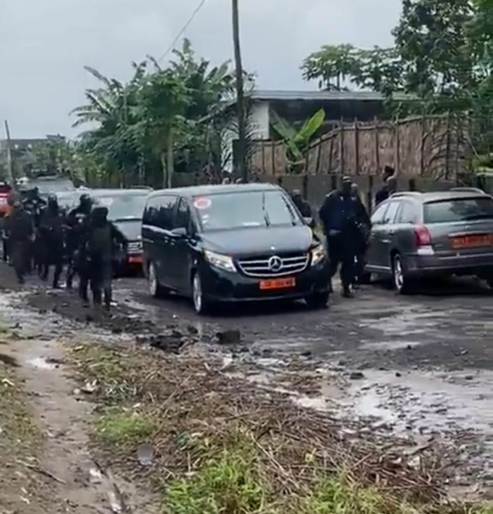 Kylian Mbappe moves around Cameroon with armored tank, heavy security