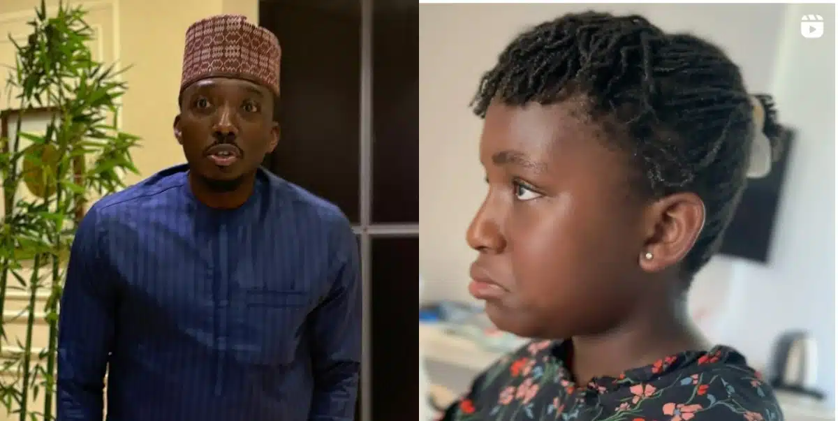 Adorable video of Comedian Bovi hyping his only daughter