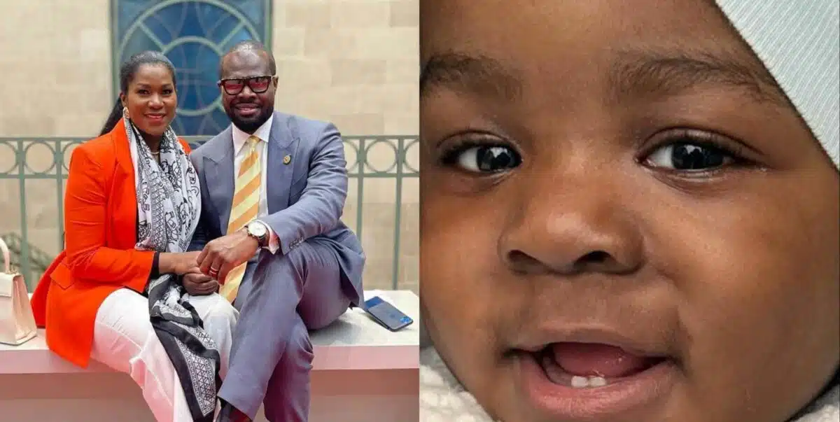 Stephanie Linus and husband unveil second son as they dedicate him to ...