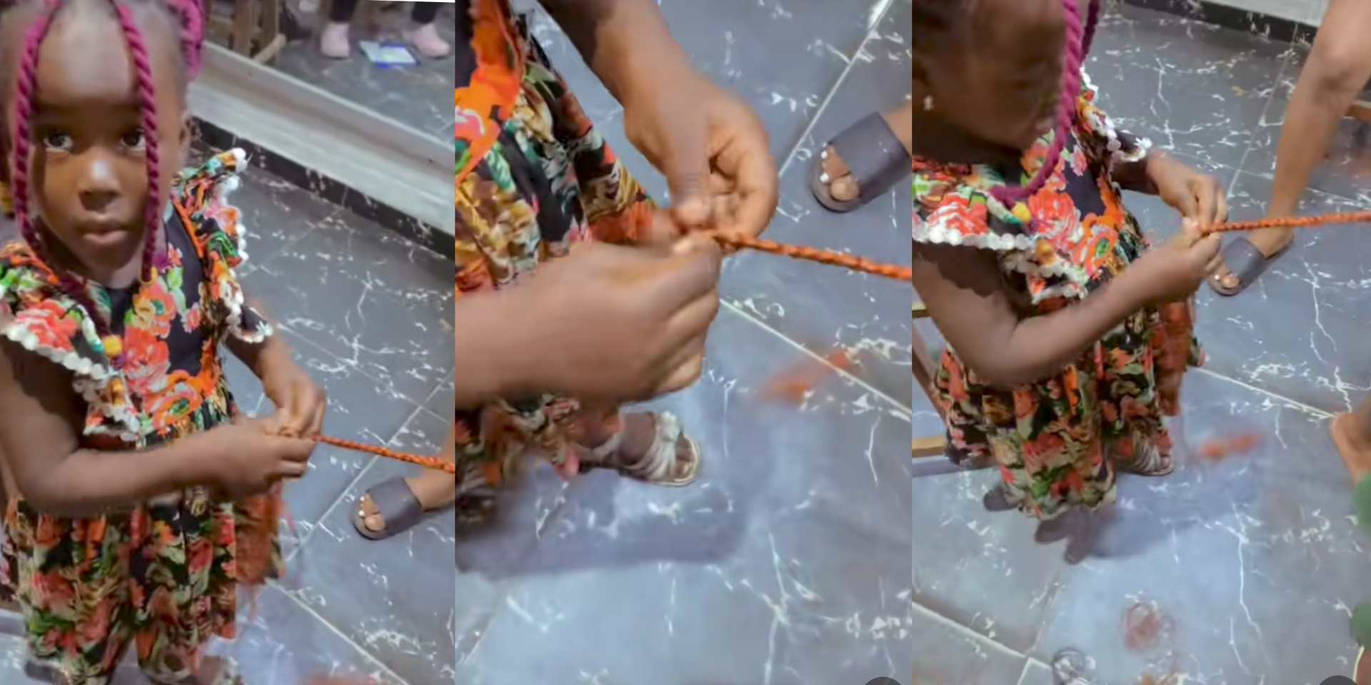 Talented little girl becomes internet sensation as she expertly braids ...