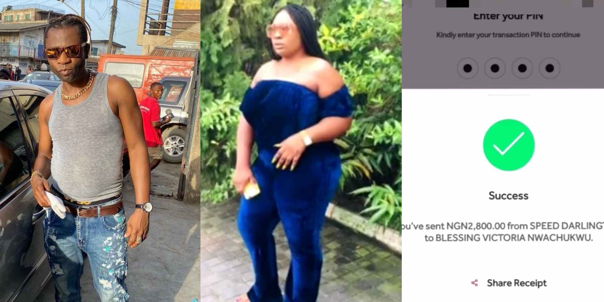 Speed Darlington calls out lady following failure to visit despite sending her N2800 transport ...