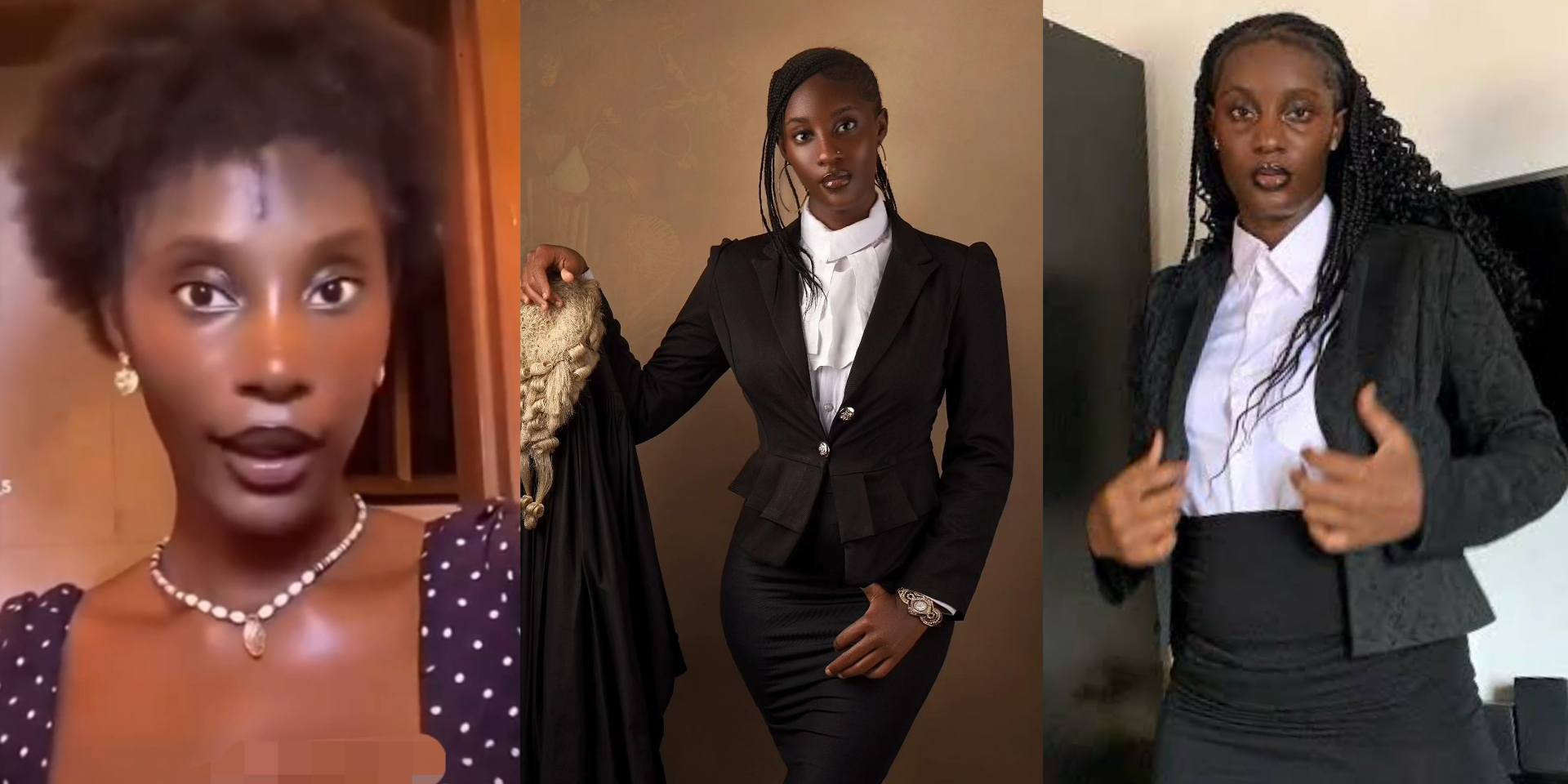 "I'm a model, not a practicing lawyer and do not intend to practice in ...