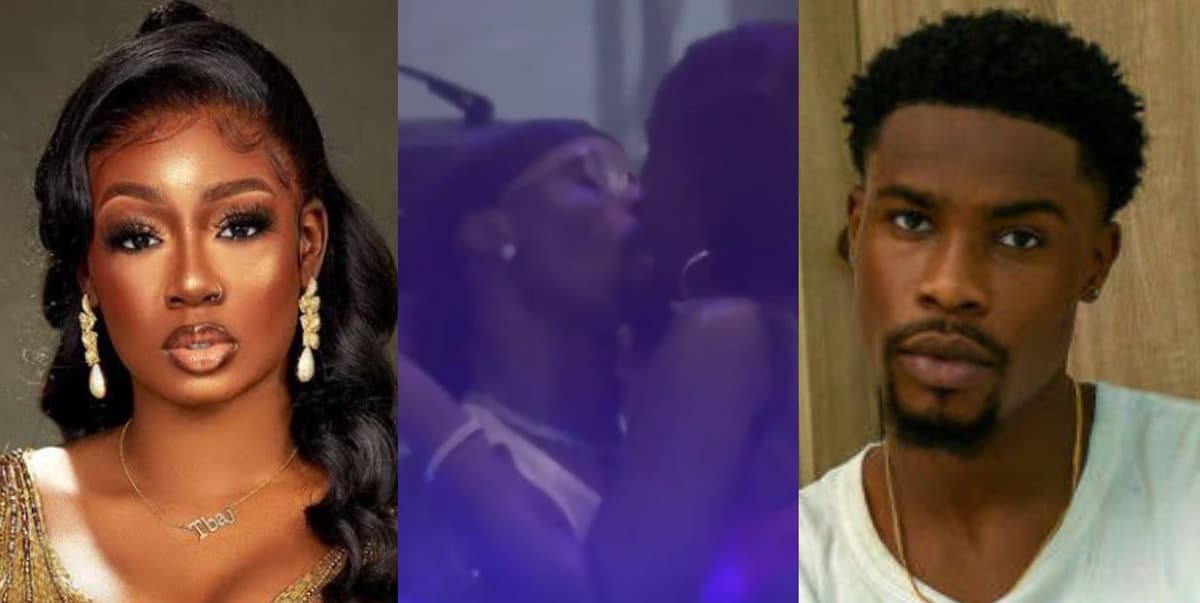 BBNaija Tolanibaj shares passionate kiss with friend, Neo (Video)