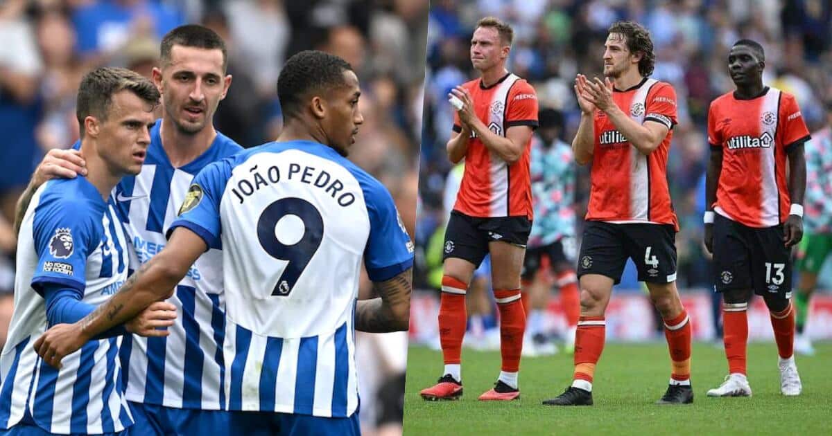 EPL: Brighton runs riot on newly promoted Luton Town