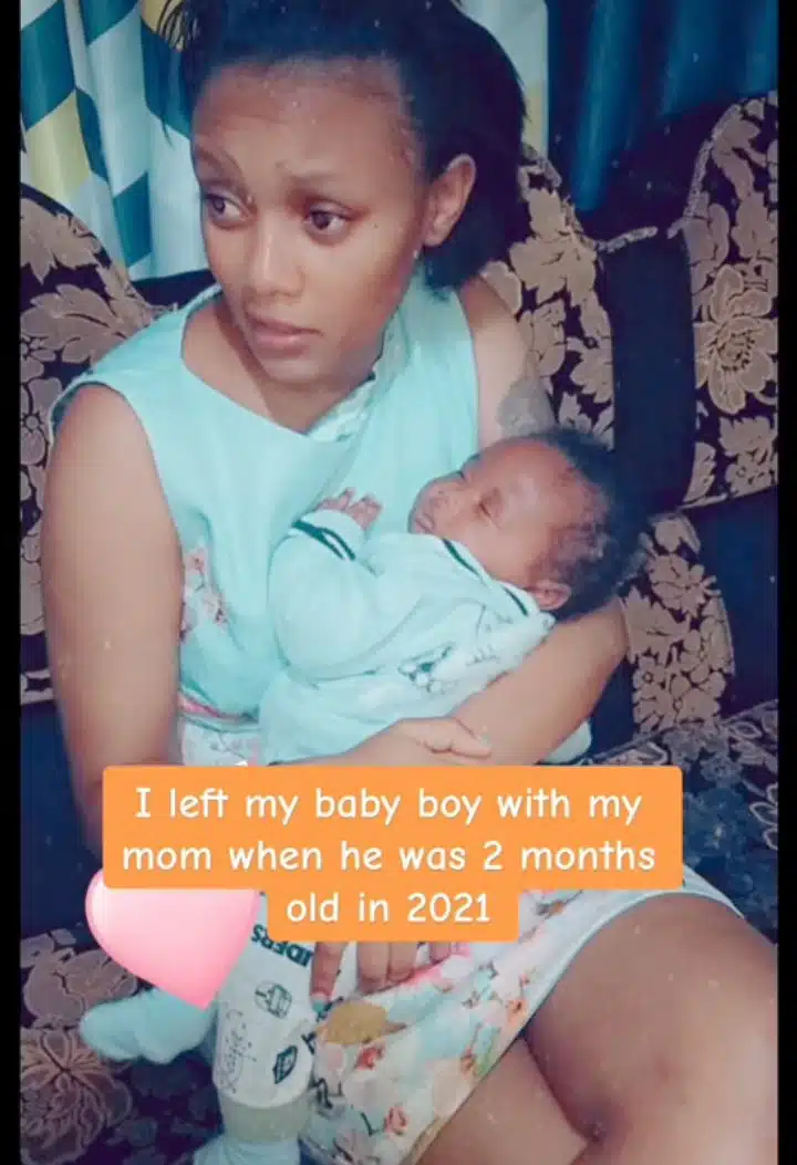 Lady leaves 2-month-old baby with mom, travels to UK in search of ...