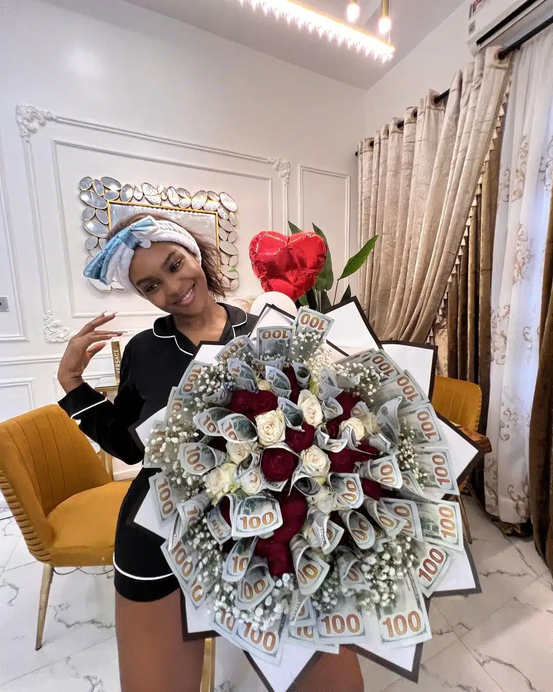 DJ Kaywise surprises girlfriend with bouquet of foreign currency as ...
