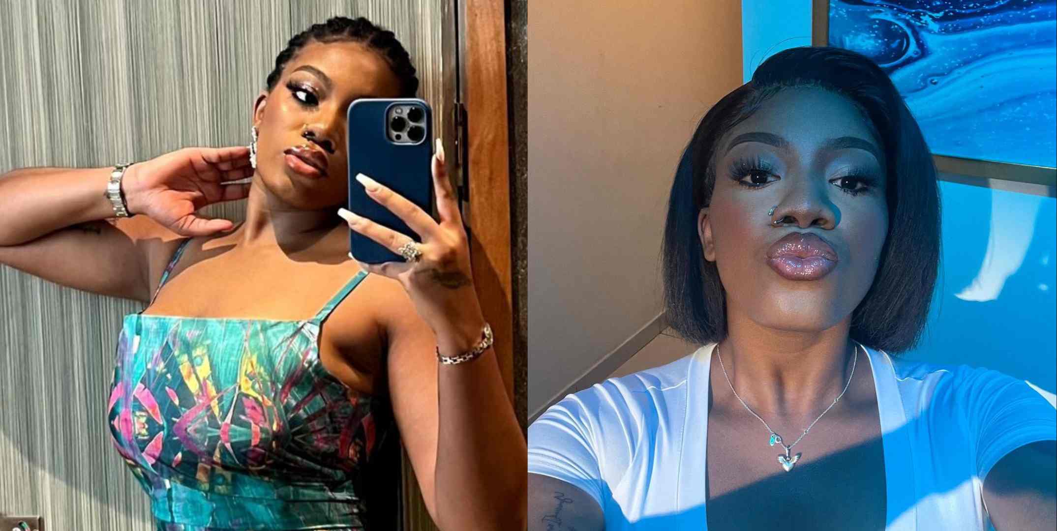 Angel spills on relationship outside Biggie's house (Video)