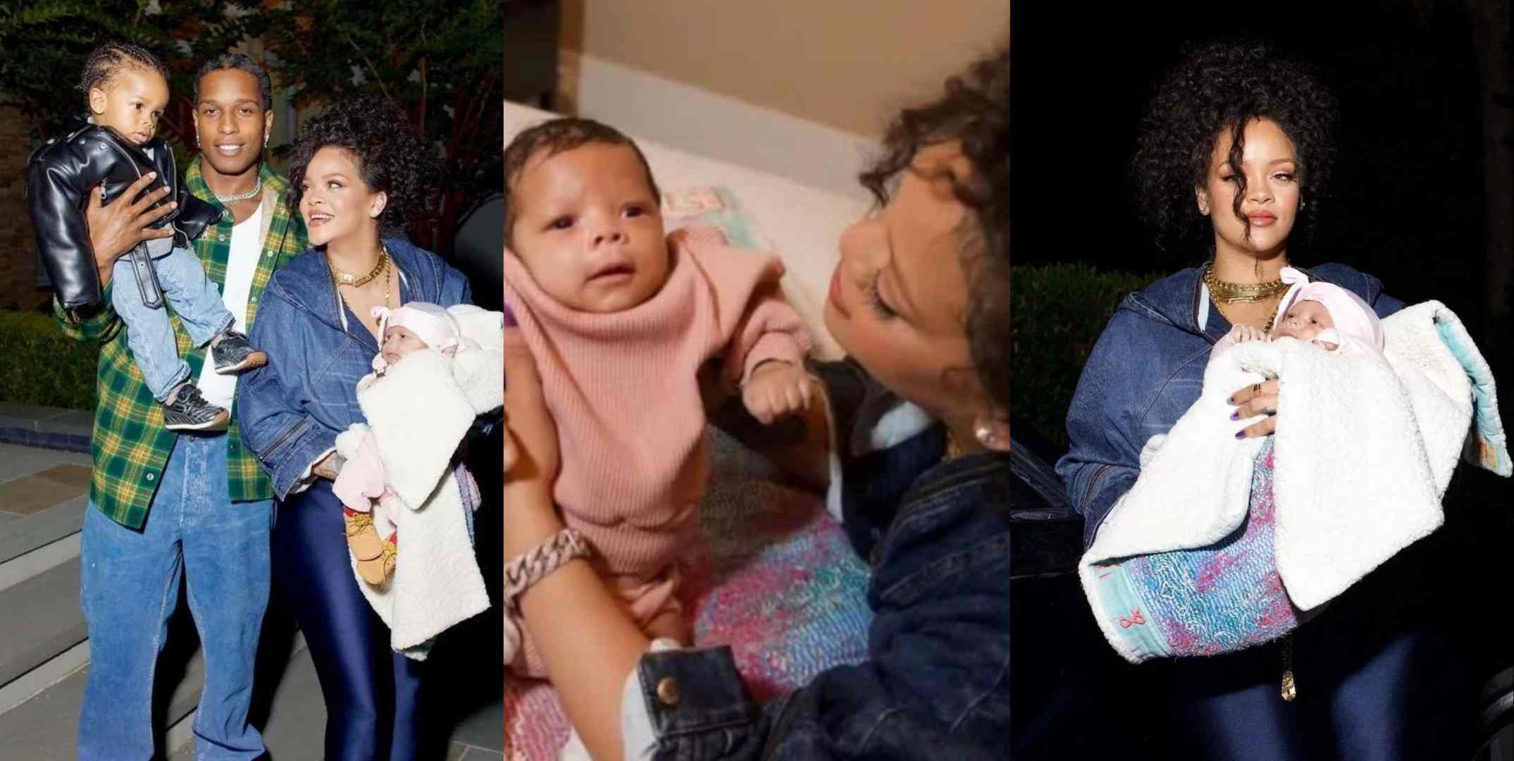 Rihanna and ASAP Rocky unveil their second child's face to the world ...