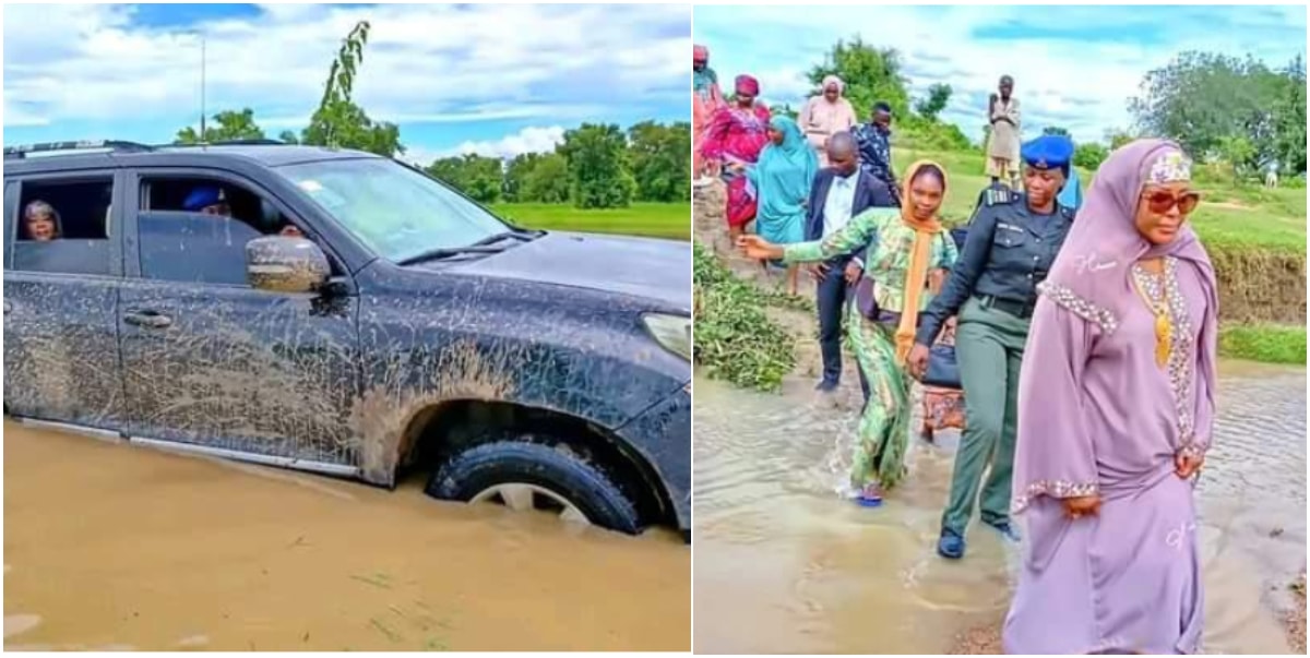 Bauchi First Lady Aisha Bala Muhammad forced to walk through ...