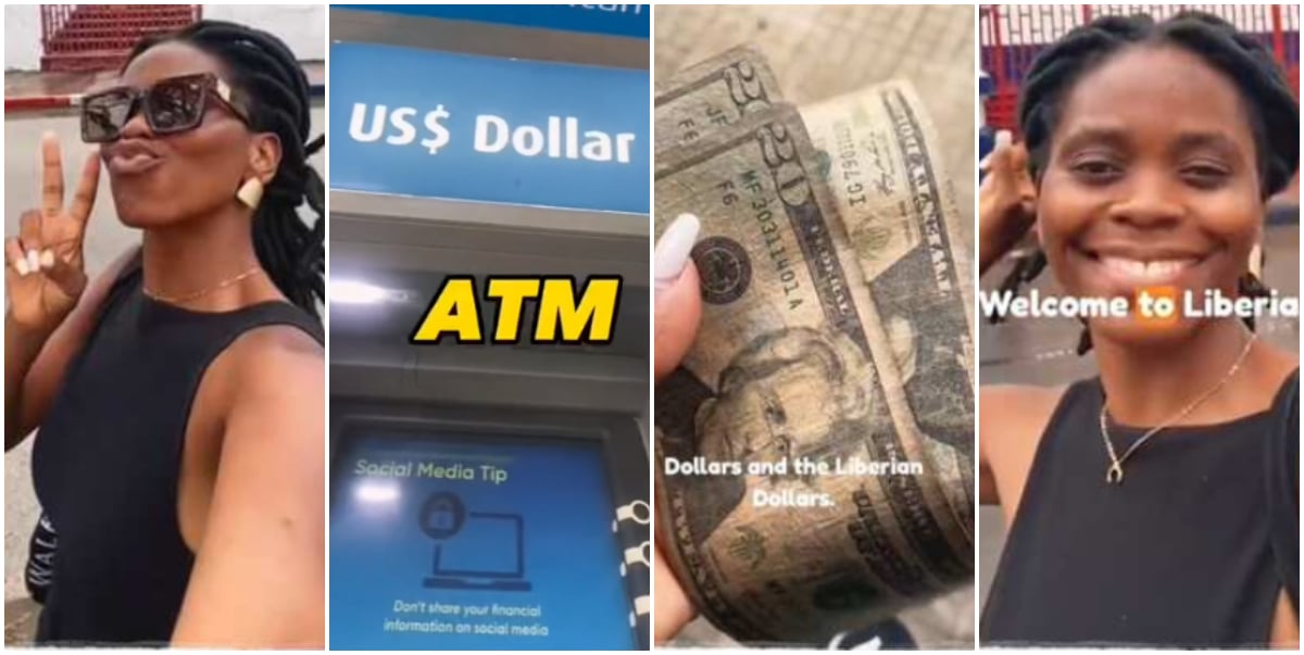 "You can withdraw dollars from ATM" - Lady visits Liberia, discovers ...