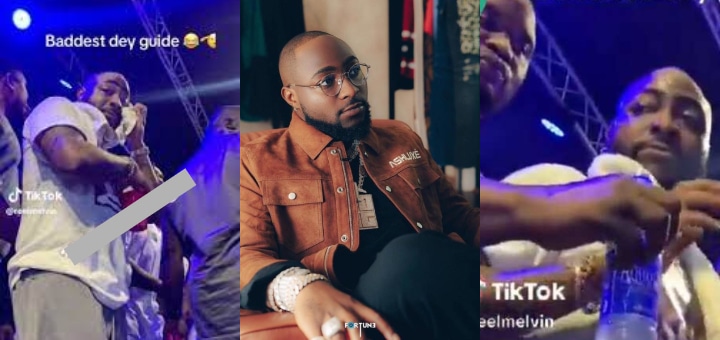 Viral video of Davido rejecting bottle water from stranger at Mohbad’s ...