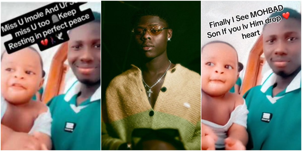 Mohbad: Man gets emotional as he gets to meet the singer's child for ...