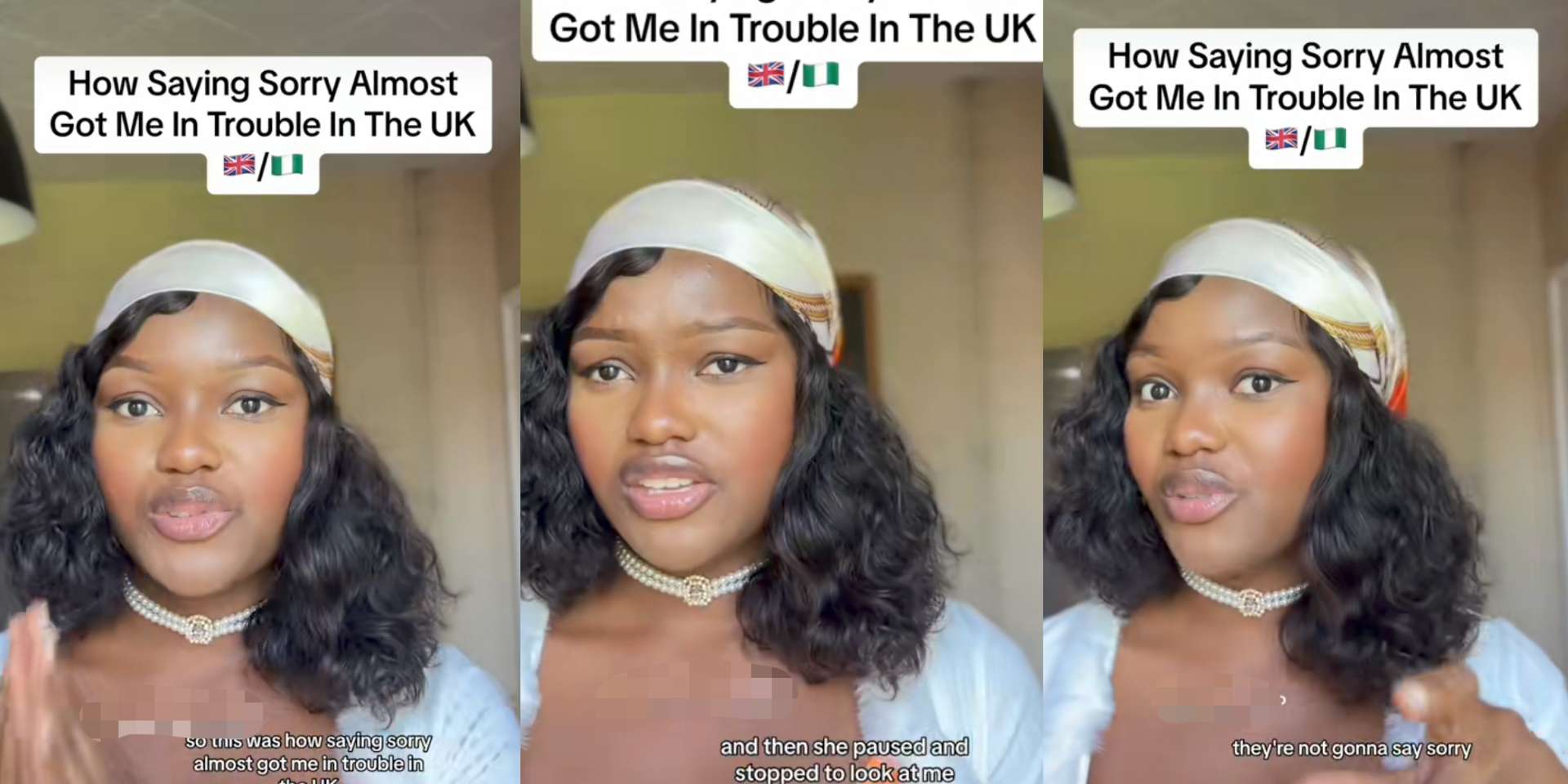 "How saying 'sorry' abroad almost got me in trouble" – UK-based Nigerian lady recounts, video ...