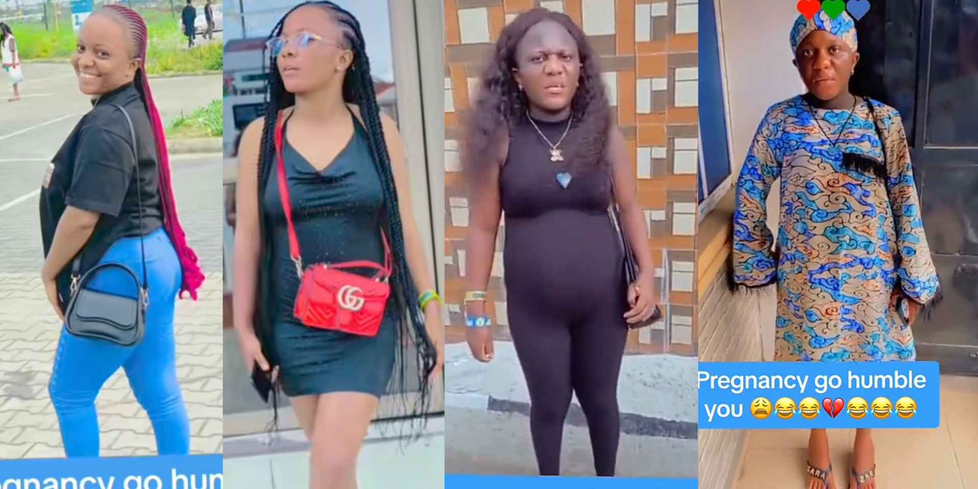 "Why you look like aunty Ramota?" – Pregnancy massively changes lady's shape and face, video ...