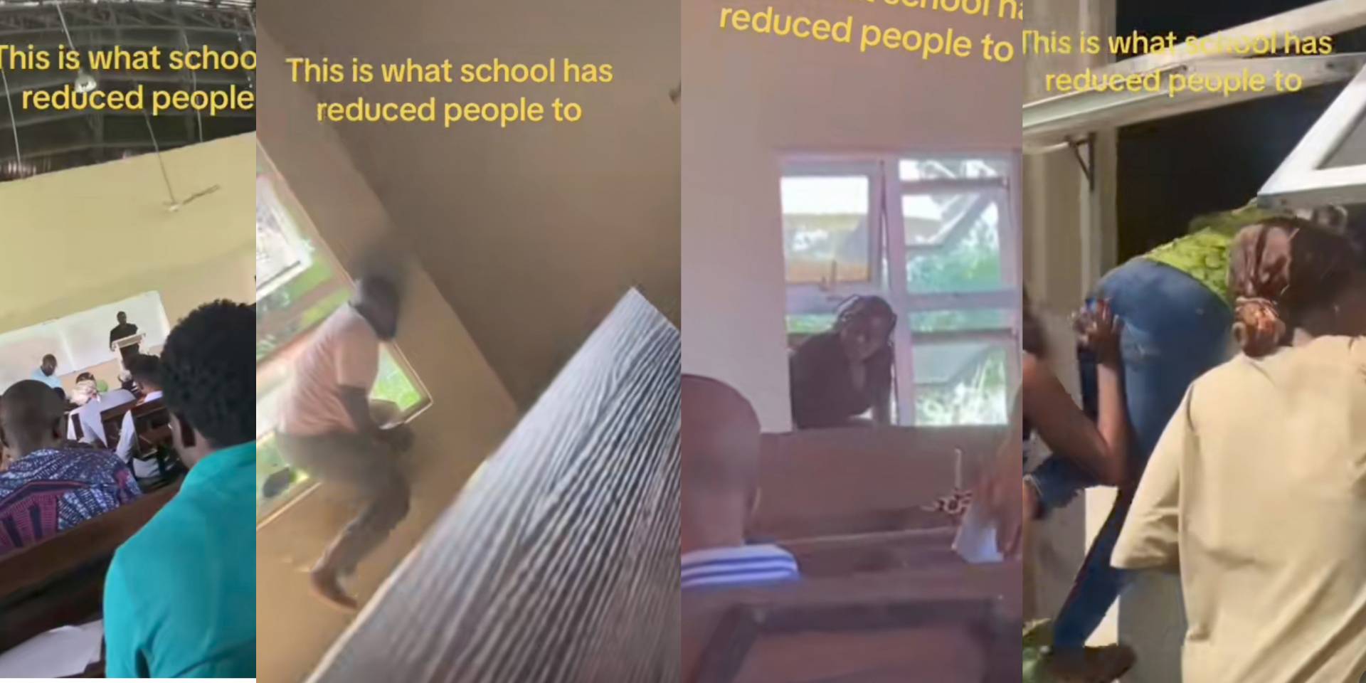 Students unlock their inner 'Spider-Man' to sneak into class after ...