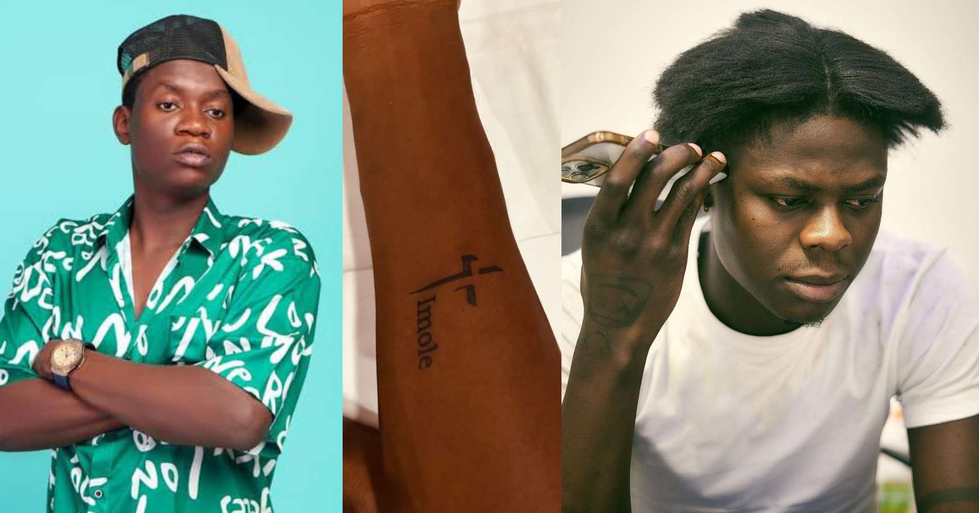 OGB Recent tattoos Mohbad’s name on his arm