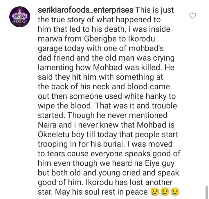 "This is the true story" - Lady speaks speaks on Mohbad's death
