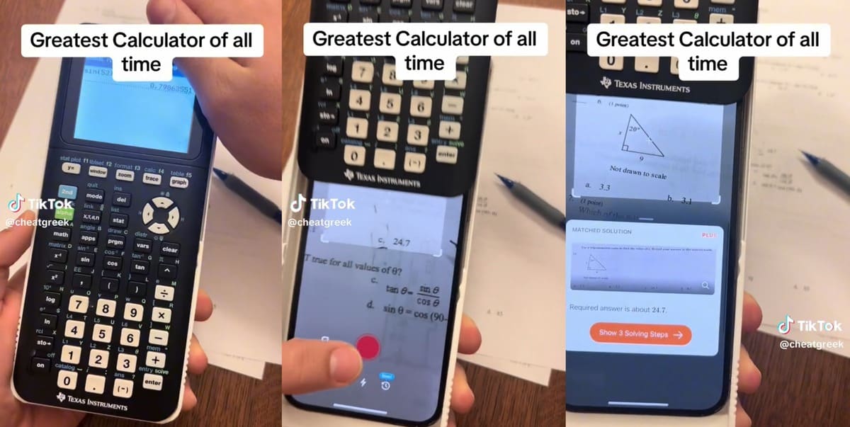 Calculator with hidden mobile phone feature stirs reactions