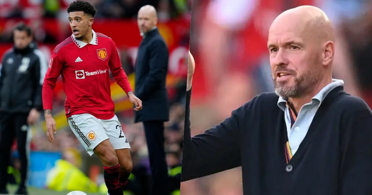 EPL: Jadon Sancho slams Erik ten Hag, says he's been a 'scapegoat'