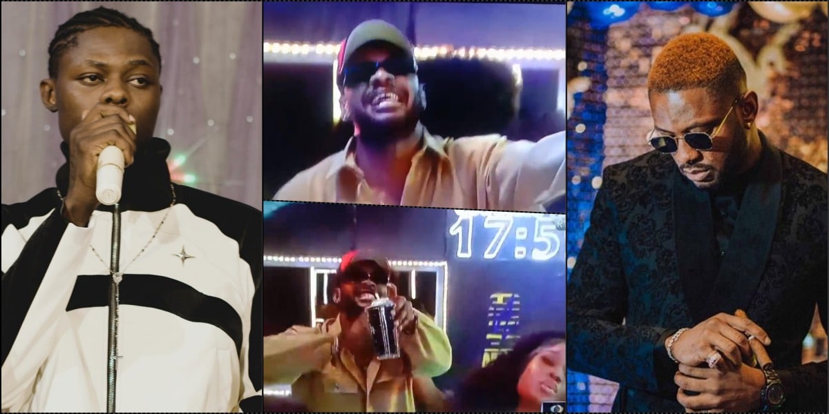 Cross lights up as Mohbad's song pops up during night party