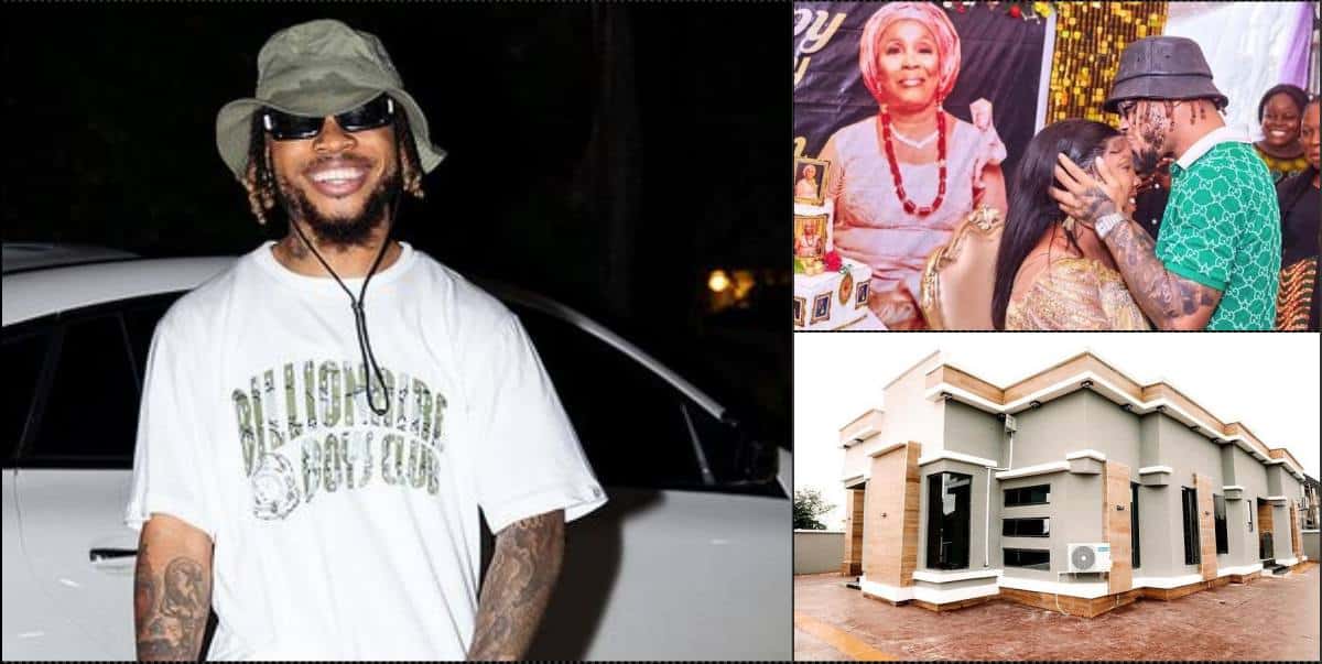 Poco Lee gifts his mother a multi-million naira house (Video)