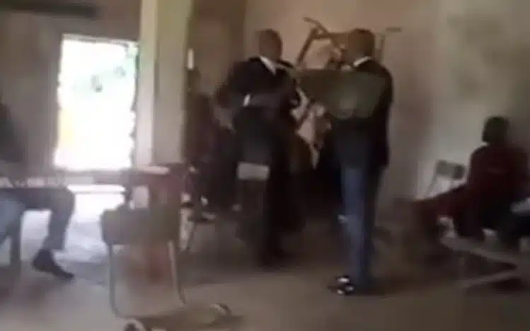 Drama as two lawyers spotted fighting each other with chairs in court