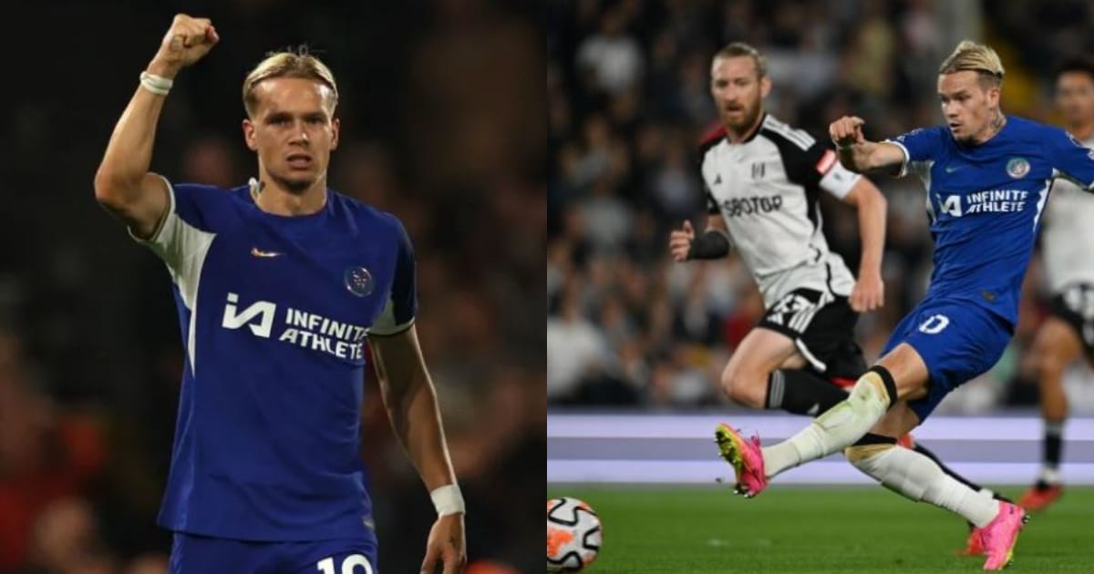EPL: Mykhailo Mudryk scores first goal as Chelsea defeat Fulham 2-0