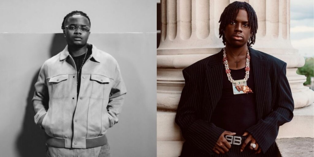 Crayon celebrates Rema after his performance at Ballon d'Or award