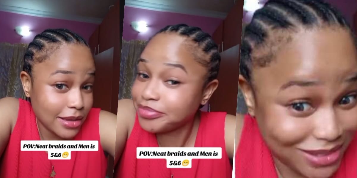 "It worked wonders" - Lady braids her hair all back, many men pick ...