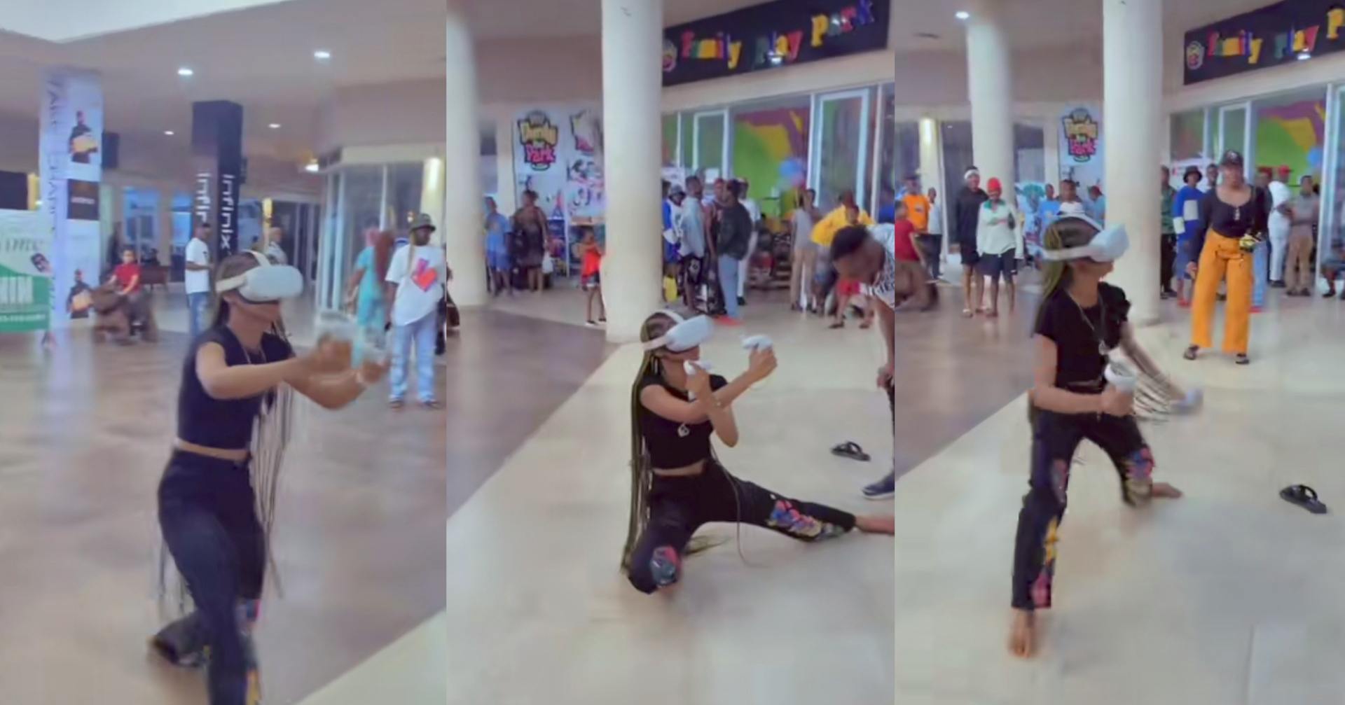 Lady creates scene at mall as she unlocks her inner Jackie Chan to ...