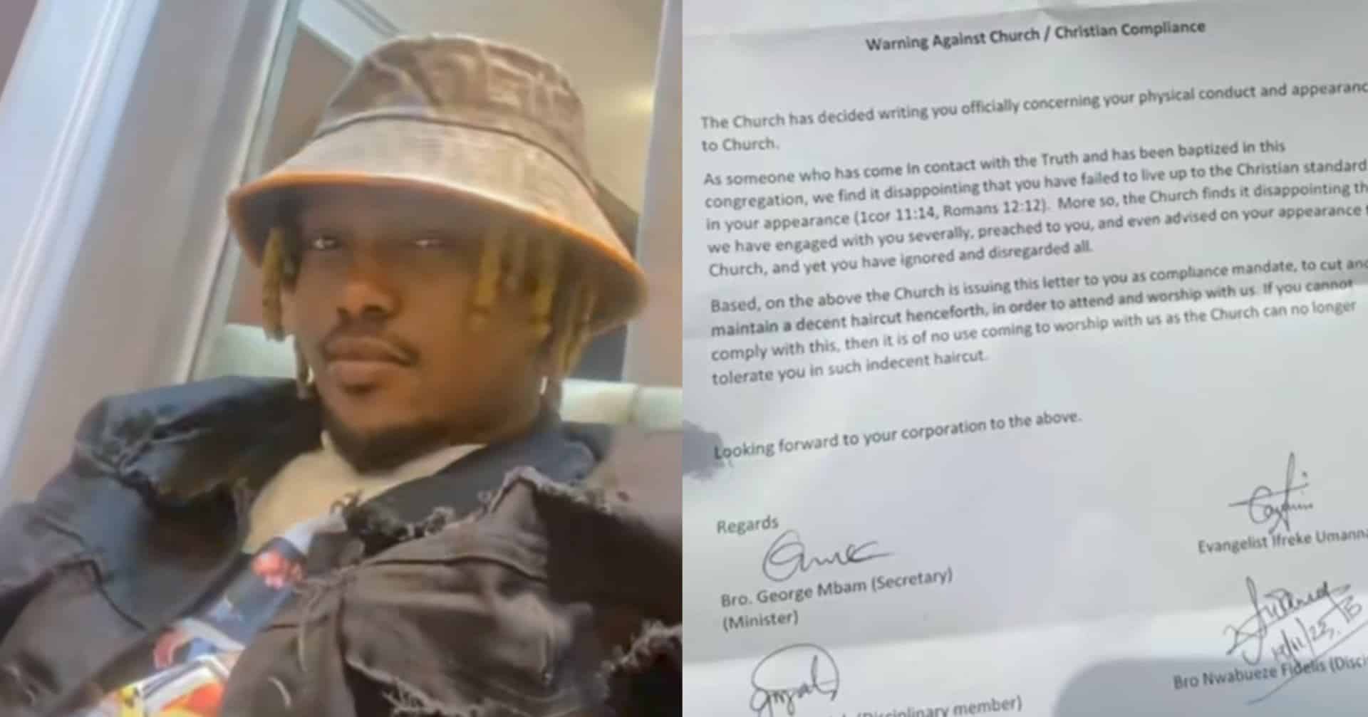 "Four signatures? This matter serious" – Church writes letter to man to ...