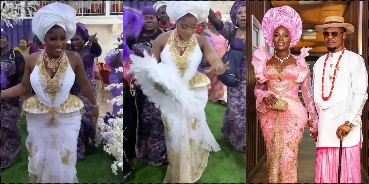 Veekee James’ dress causes a stir at the wedding of her staff