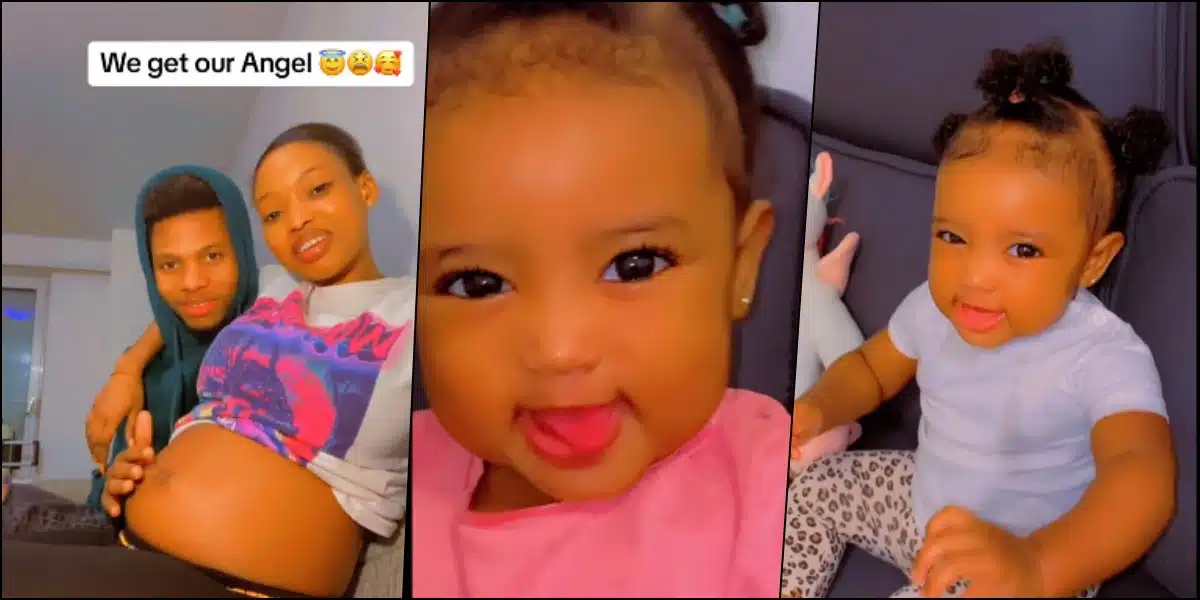 "Dey don born my pikin" – Netizens gush as young couple show off their ...