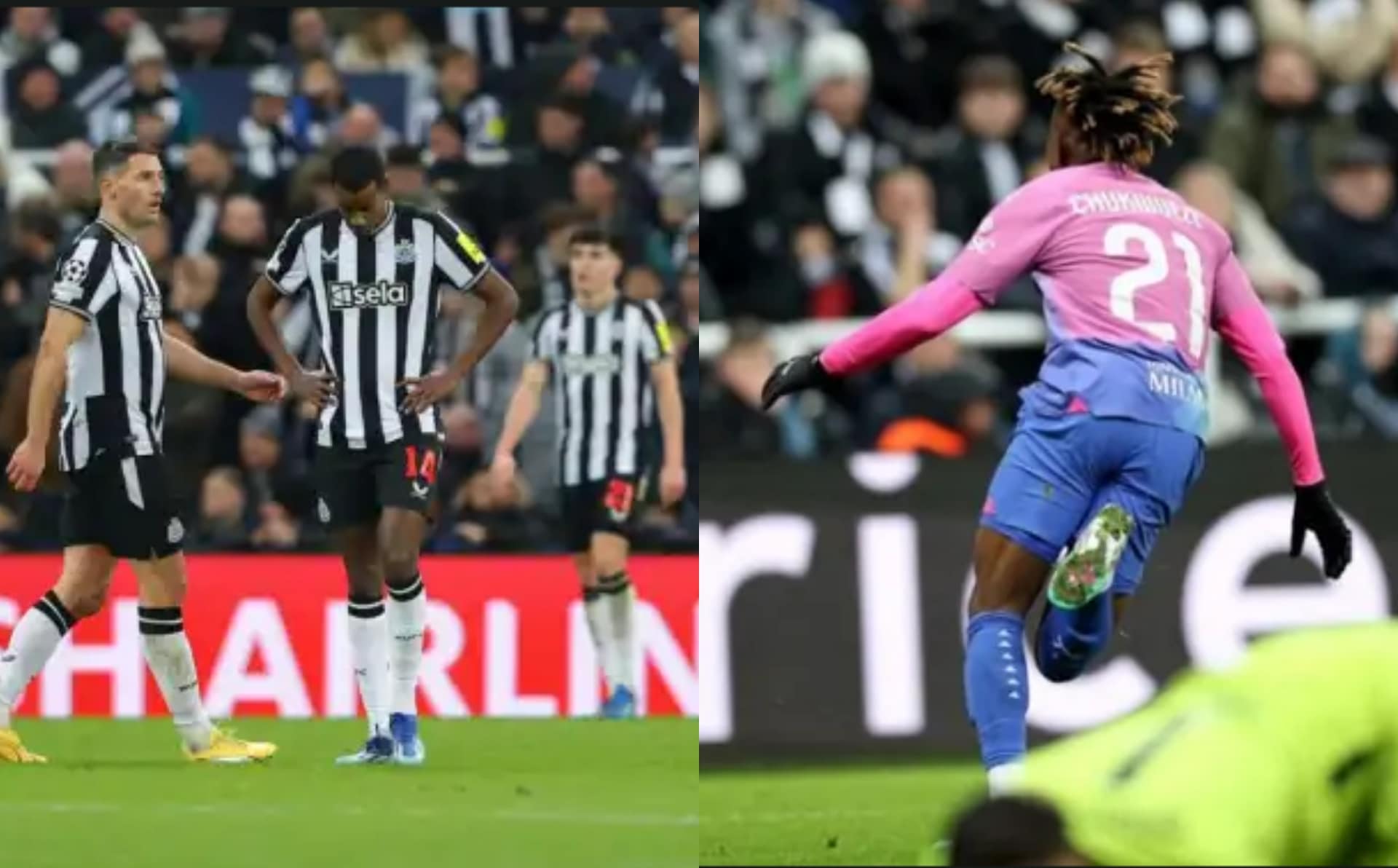 UCL: Newcastle crash out of Champions League, after late Chukwueze goal