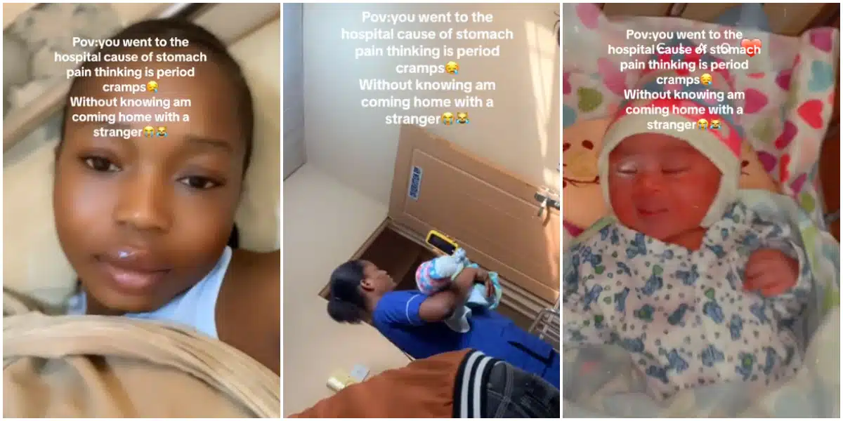 "I went to the hospital for stomach pain" – Nigerian lady unaware of ...