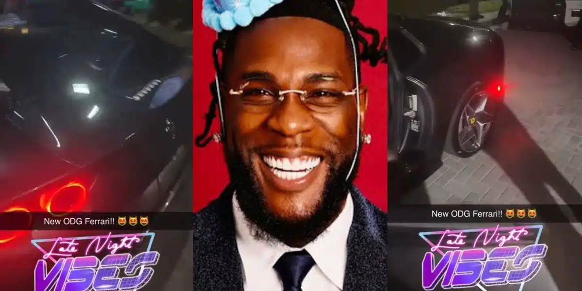 Burna Boy splashes $700k on a brand new Ferrari 812 GTS