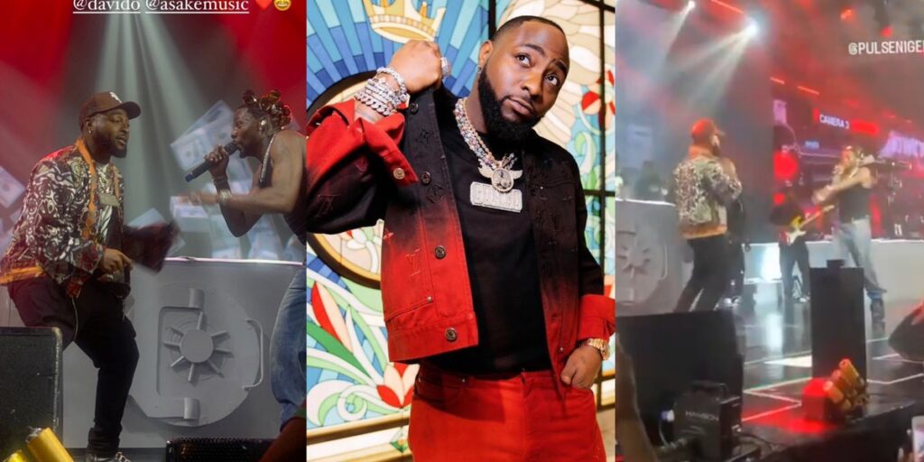 Davido joins Asake on stage to perform 'No Competition'