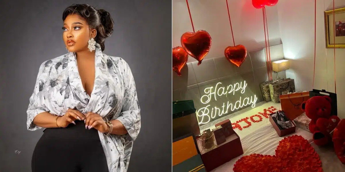 Biodun Okeowo overjoyed as her man surprises her