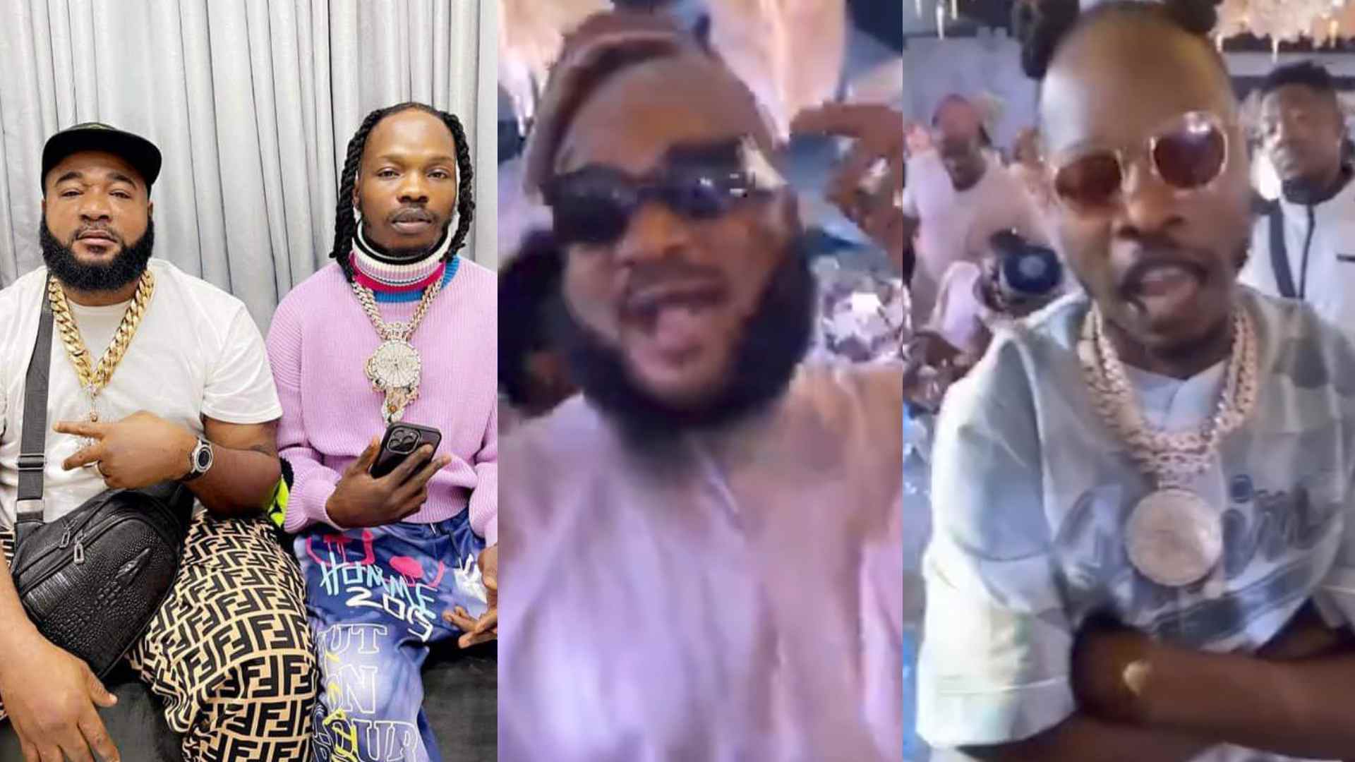 Naira Marley, Sam Larry spotted having good time at a Lagos event