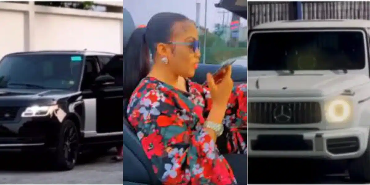 Lady flaunts 7 luxurious cars she rides from Monday to Sunday