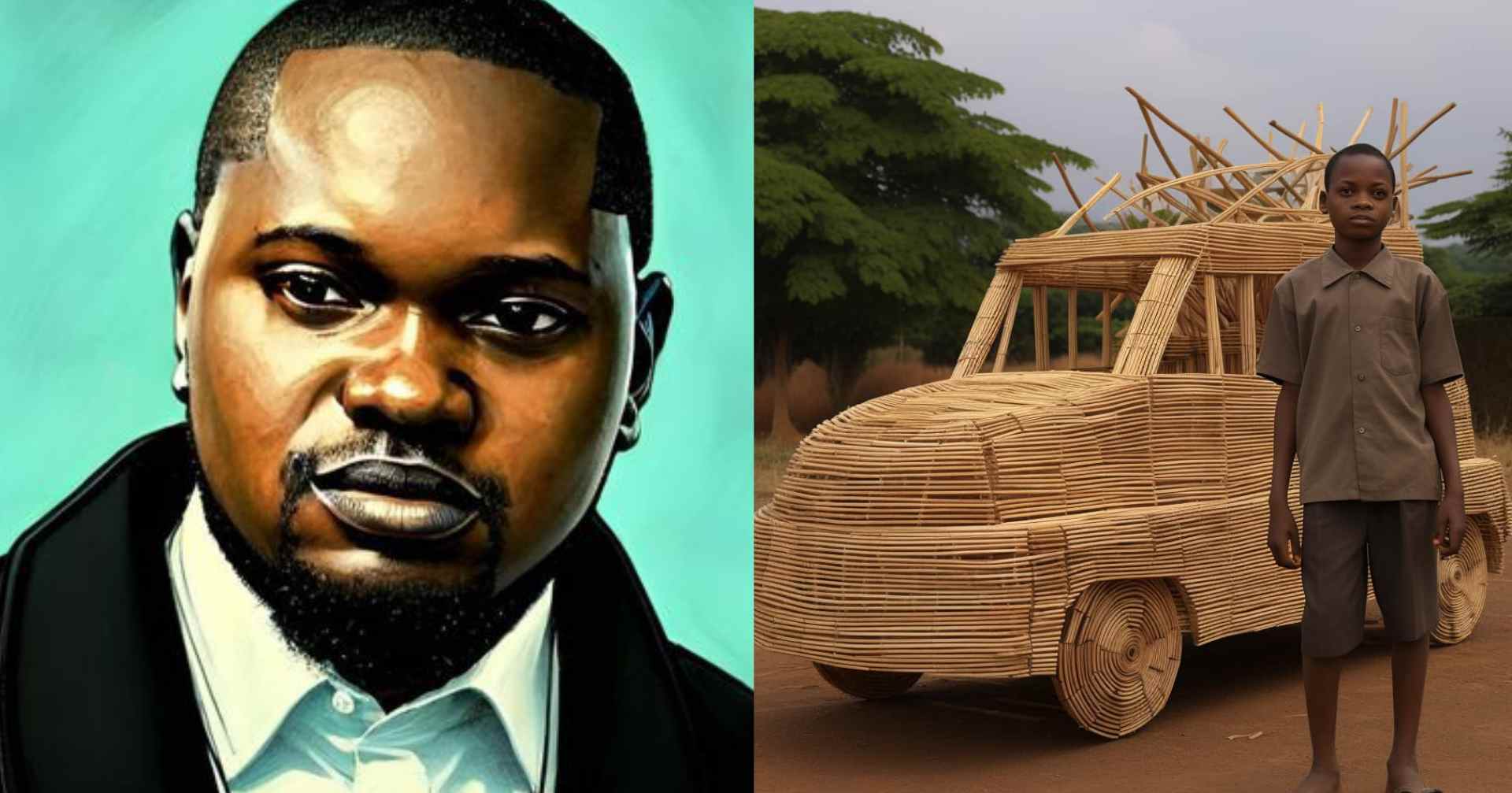 "This talent is useless" – Man rubbishes teenage boy's crafted car