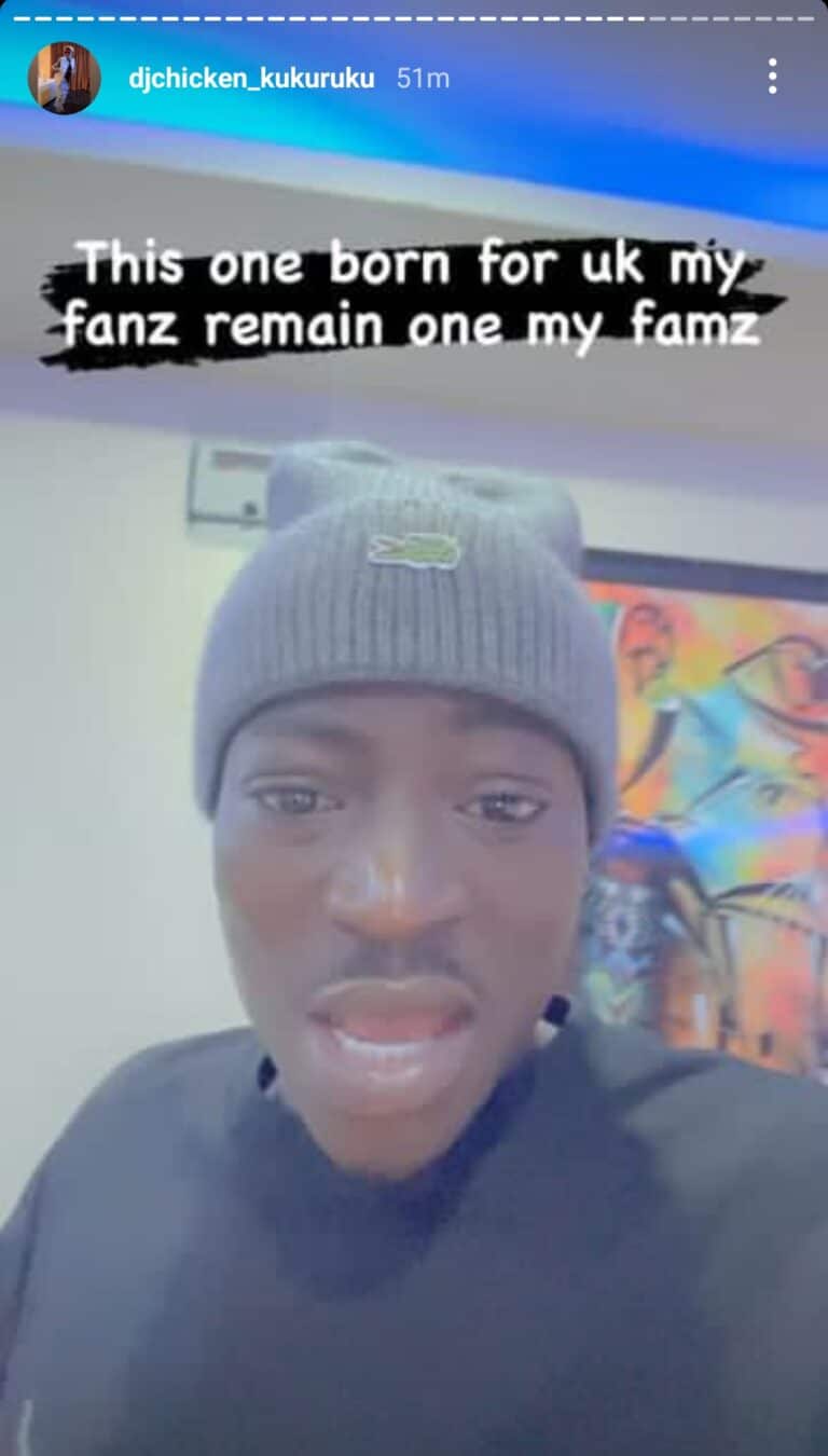 DJ Chicken celebrates as his wife delivers twins in UK