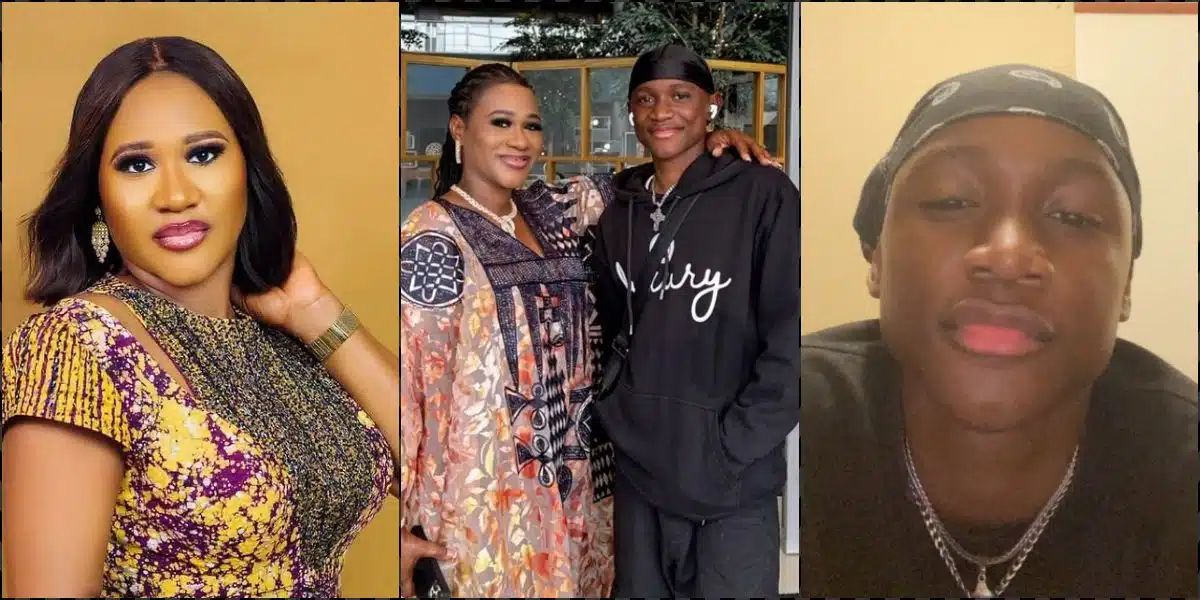 Sunmbo Adeoye makes special wish for son, Nino Idibia on 18th birthday