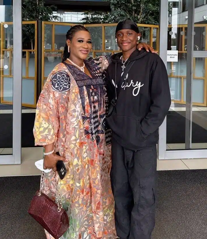 Sunmbo Adeoye makes special wish for son, Nino Idibia on 18th birthday