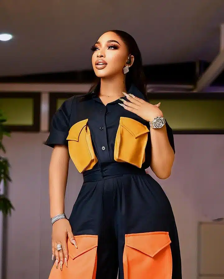 Reactions as Tonto Dikeh celebrates Nigerian Armed Forces